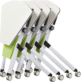 Generic Tragbare, klappbare Konferenztische, Mobile Schulungstische mit ger&auml;uschlosen, feststellbaren Rollen, Schallschutzwand und Stauraum, f&uuml;r Zuhause oder 