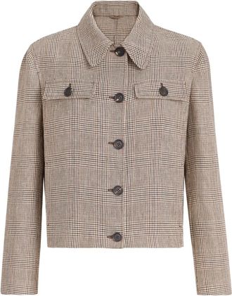 Brunello Cucinelli monili-detail button-fastening jacket - Nude