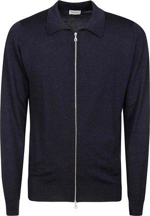 John Smedley Casualjacke - Blau