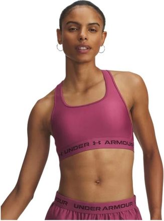 Under Armour Mid Crossback Sport-BH - - Sport - Damen - Rosa - S
