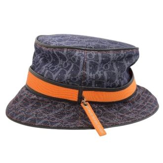 Dior Pre-owned Denim chapeaux - Femme - Pre-owned - Bleu - Taille: ONE Size
