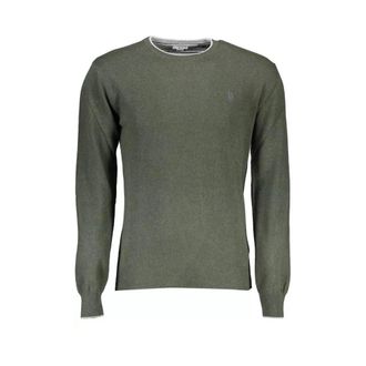 U.S.Polo Association Luxuri&ouml;ser Gr&uuml;ner Slim Sweater mit Logo - - Knitwear - Herren - Gr&uuml;n - 2XL