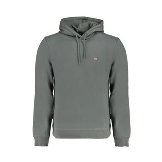 Napapijri Gr&uuml;ner Baumwoll-Hoodie Sweatshirt Bestickt Logo - - Sweatshirts & Hoodies - Herren - Gr&uuml;n - 2XL