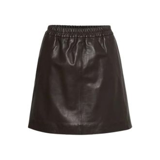 Inwear Jupe en cuir Americano - Femme - Jupes - Brun - Taille: 44 FR
