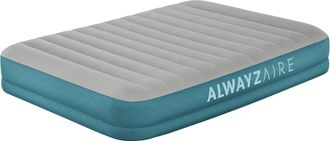 Bestway 80 x 60 x 14/2.03 m x 1.52 m x 36 cm AlwayzAire Fortech Air Mattress Queen Rechargeable Dual Pump