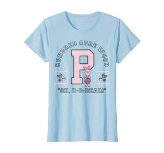 Disney Winnie The Pooh Piglet Collegiate Oh Dear Quote T-Shirt