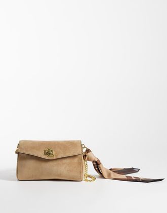 Ralph Lauren grand sac port&eacute; &eacute;paule &agrave; rabat en beige-Neutre
