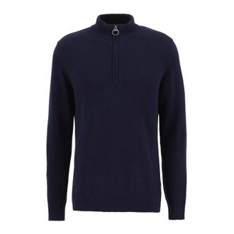 Barbour Holden Quarter Zip - - Knitwear - Herren - Blau - 2XL