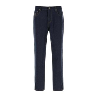 Brunello Cucinelli Solomeo Crest Bestickte Hose - - Jeans - Herren - Blau - S