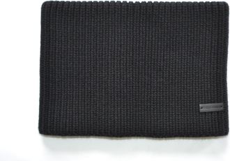 Saint Laurent Black Cashmere Knit Snood