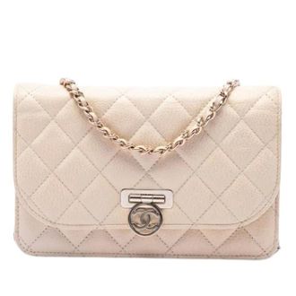 Chanel Pre-owned Sac bandouli&egrave;re vintage - Femme - Pre-owned - Beige - Taille: ONE Size