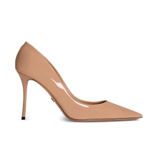 Dolce & Gabbana Pumps aus Lackleder - - Shoes - Damen - Beige - 36 1/2 EU