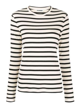 Jil Sander Pull Col Rond - Blanc