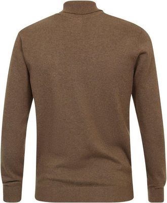 Redmond Rollkragenpullover REDMOND Casual Herren Pullover Langarm Rollkragen Comfort Braun