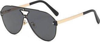 Generic Lunettes De Soleil Tendance &Agrave; Monture Large For Hommes Et Femmes, Protection UV400, Id&eacute;ales For Les D&eacute;placements Quotidiens, Les Vacances Et Les Photo