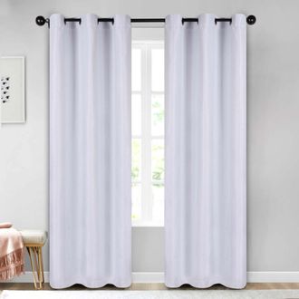 Superior Jaxon Halbverdunkelungsvorh&auml;nge, modern, strukturiert, 106,7 x 274,3 cm, mit &Ouml;sen, Sonnenblockierung und Raumverdunkelungsvorh&auml;nge f&uuml;r Schlafzimmer, W