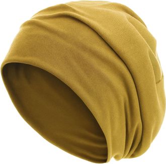style3 Slouch Beanie aus atmungsaktivem, feinem und leichten Jersey Unisex M&uuml;tze Haube Bini Einheitsgr&ouml;&szlig;e