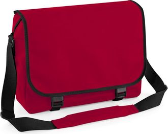 BagBase Verstellbare Umh&auml;ngetasche (11 Liter), Klassisches Rot, Medium