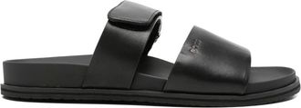 HUGO BOSS Homme, Chaussures, Noir, Taille: 45 EU Sandales en cuir