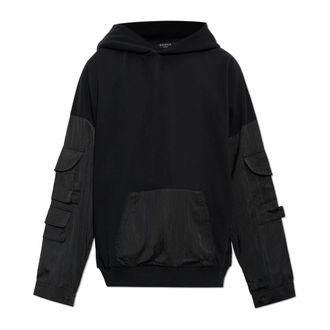 Balmain Homme, Sweatshirts et sweats &agrave; capuche, Noir, Taille: XL SweaT-shirt &agrave; capuche utilitaire vintage