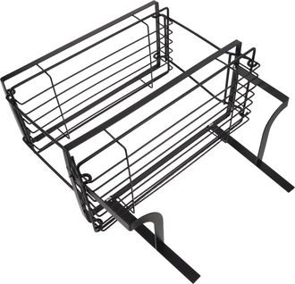 BESPORTBLE Ablage &uuml;ber Toilette Doppellagiges Badezimmerregal ohne Bohren Abnehmbares Aufbewahrungsregal aus Robustem Material Platzsparender Organizer f&uuml;r Toile