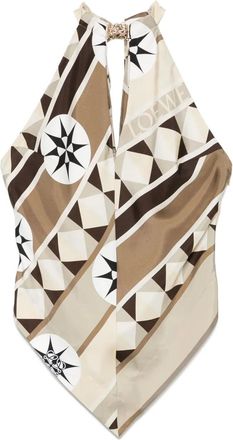 Loewe Bluse mit Anagram-Schild - Nude