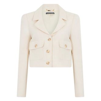 Alberta Ferretti Femme, Vestes, Blanc, Taille: 34 FR Vestes