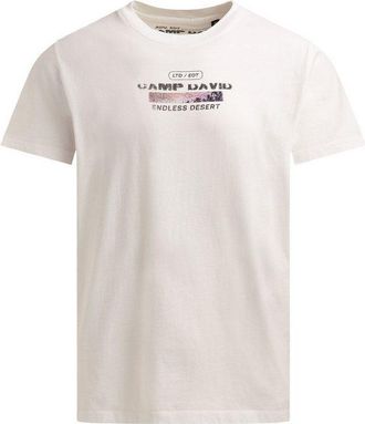 Camp David Rundhalsshirt aus Baumwolle
