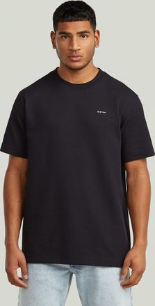 G-Star True Regular Structured T-Shirt - Schwarz - Herren