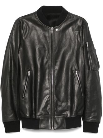 Rick Owens Veste en cuir de vol classique Rick Owens