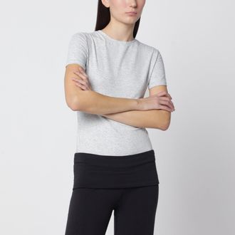 SKIMS Light grey T-shirt in stretch cotton jersey