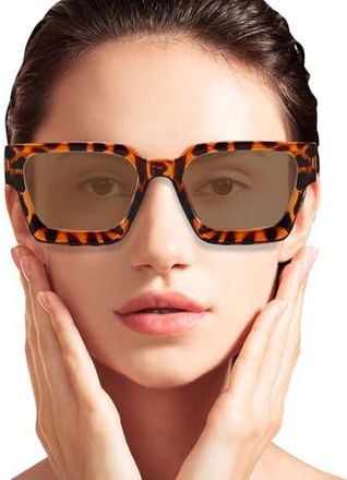 Generic szaluyk Lunettes de soleil &agrave; cadre carr&eacute; pour hommes - Lunettes de soleil classiques r&eacute;tro tendance - Style vintage - Protection UV - Vacances, condui