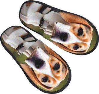 Generic Chien Beagle Homme Femme Pantoufles Doux Chaussons Antid&eacute;rapantes Slippers Pour Ext&eacute;rieur Int&eacute;rieur Automne M