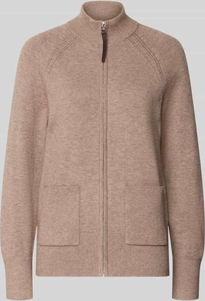 Christian Berg Strickjacke aus Viskose-Mix mit Rei&szlig;verschluss