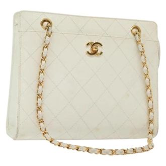 Chanel Pre-owned Vintage Schultertasche - - Pre-owned - Damen - Wei&szlig; - ONE SIZE