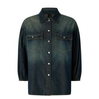 Pinko Denim Shirt - - Blouses & Shirts - Damen - Blau - L