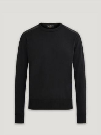 Belstaff Belstaff Pull Ras-du-cou Kerrigan pour homme Laine mérinos NOIR Taille 2XL