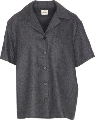 Khaite Femme, Blouses et Chemises, Gris, Taille: 38 FR Haut Élégant Riordan pour Femmes