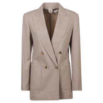 Max Mara Femme, Vestes, Beige, Taille: 40 FR Harald Blazer