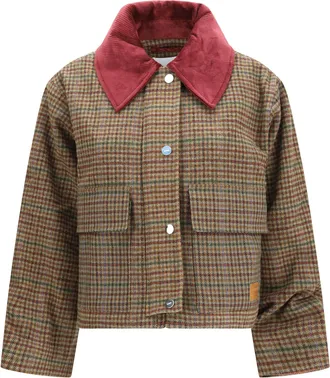 Ganni Recycled Wool Twill Jacket - Multicolor