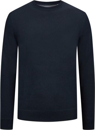 Tom Rusborg Leichter Rundhalspullover aus einem Baumwolle-Seide-Mix in