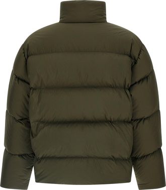Saint Laurent Quilted Goose Feather-Padded Down Jacket - Olive