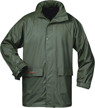 Norway 1992 Norway PU Regen-Jacke mit Kapuze - Oliv - Gr&ouml;&szlig;e: M