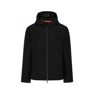 Suns Homme, Vestes, Noir, Taille: L Veste noire avec fausse fourrure