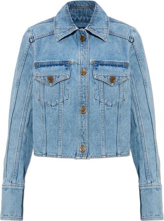 Balmain Femme, Vestes, Bleu, Taille: 38 FR Denim Jacket