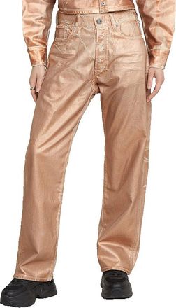 G-Star G-Star Damen Bowey 3D Boyfriend Jeans, Rosa (Shiny Peach Metal Coating D25372-D551-H088), 28W / 32L