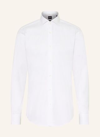 HUGO BOSS Hemd Hank Slim Fit weiss