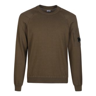 C.P. Company Lens Rundhals-Sweatshirt - - Knitwear - Herren - Gr&uuml;n - XL