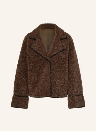 Mrs & Hugs Mrs & Hugs Teddyfell-Jacke braun