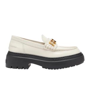 Fendi Elegante wei&szlig;e Leder-Loafer - - Shoes - Damen - Wei&szlig; - 38 1/2 EU